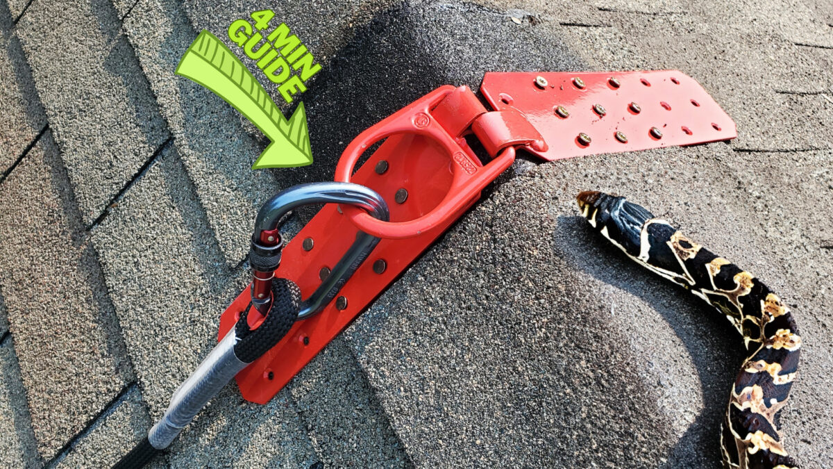How to Install Temporary Roof Anchor – MICHAEL HANDYMAN – Doylestown ...